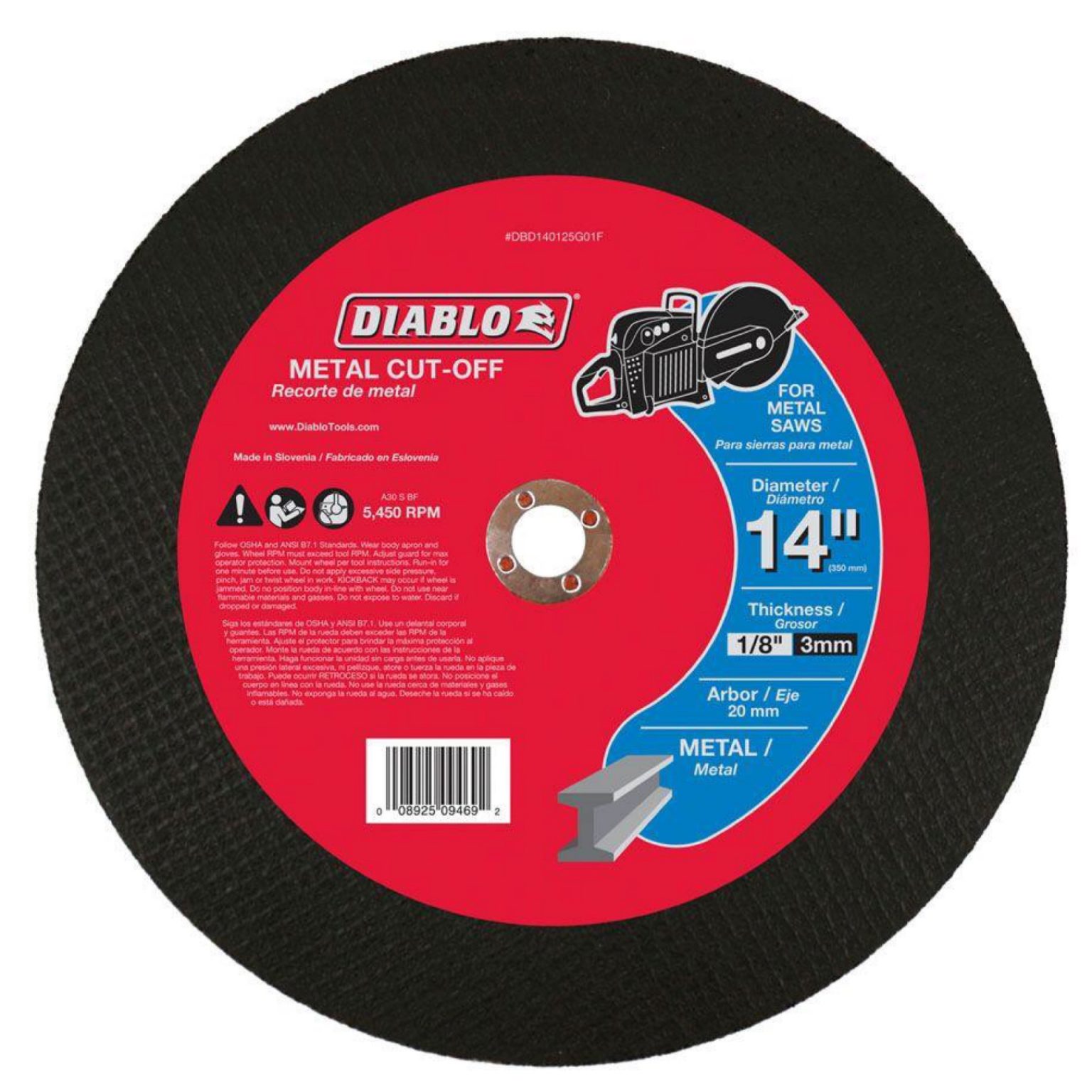 Makita Metal Cut Off Disc - 4-1/2" x 3/64" x 7/8" - Atlas Industrial ...